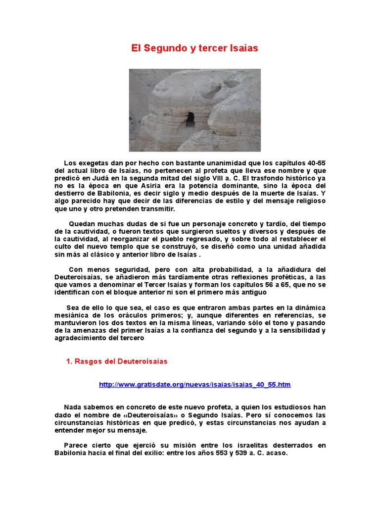 Isaias Segundo y Tercero | PDF | Libro de Isaías | Isaias