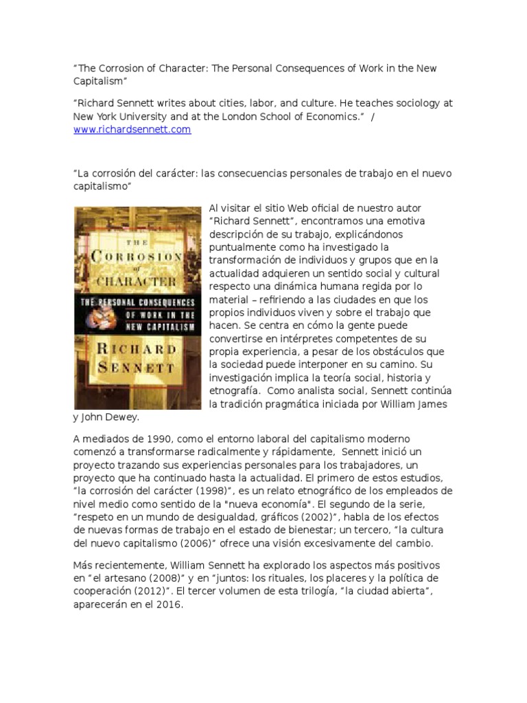 The Corrosion of Character | PDF | Science | Ciencia filosófica