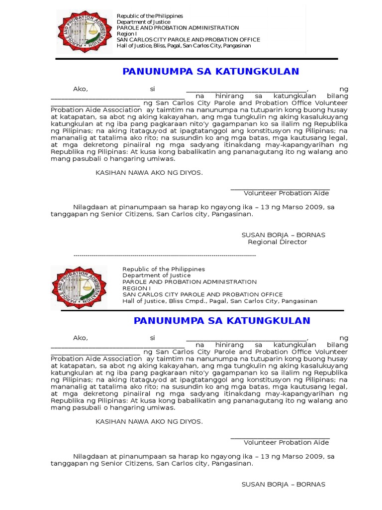 Panunumpa | PDF