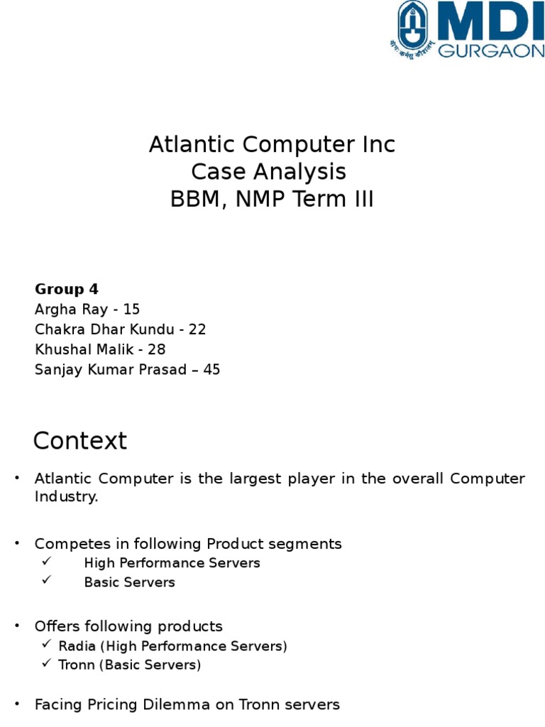 Atlantic Computer Case | PDF | Business