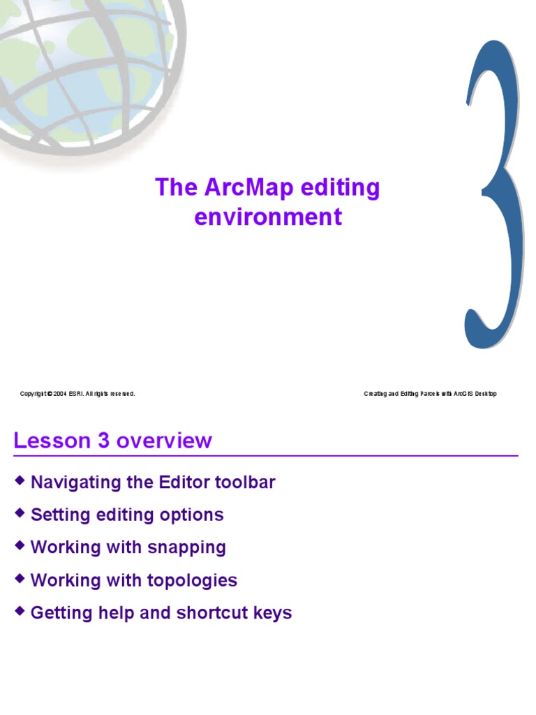 The Arcmap Editing Environment: Creating and Editing Parcels With Arcgis Desktop | PDF | Esri ...