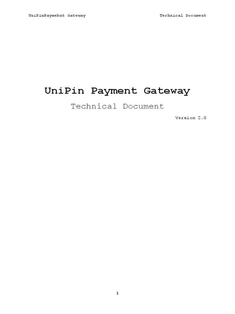 UniPin Payment Gateway Tech | PDF | Hypertext Transfer Protocol | Java ...
