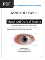 Visual and Optical Testing LevelII Questions and Answers PDF | PDF ...
