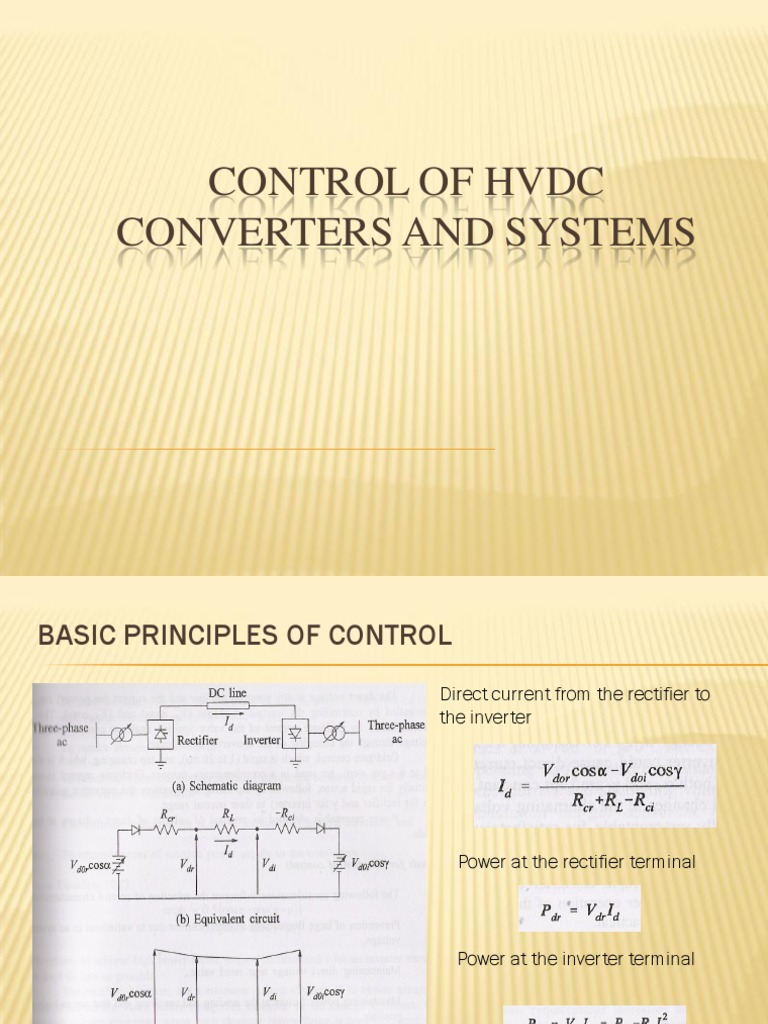Control of HVDC | PDF | Rectifier | High Voltage Direct Current