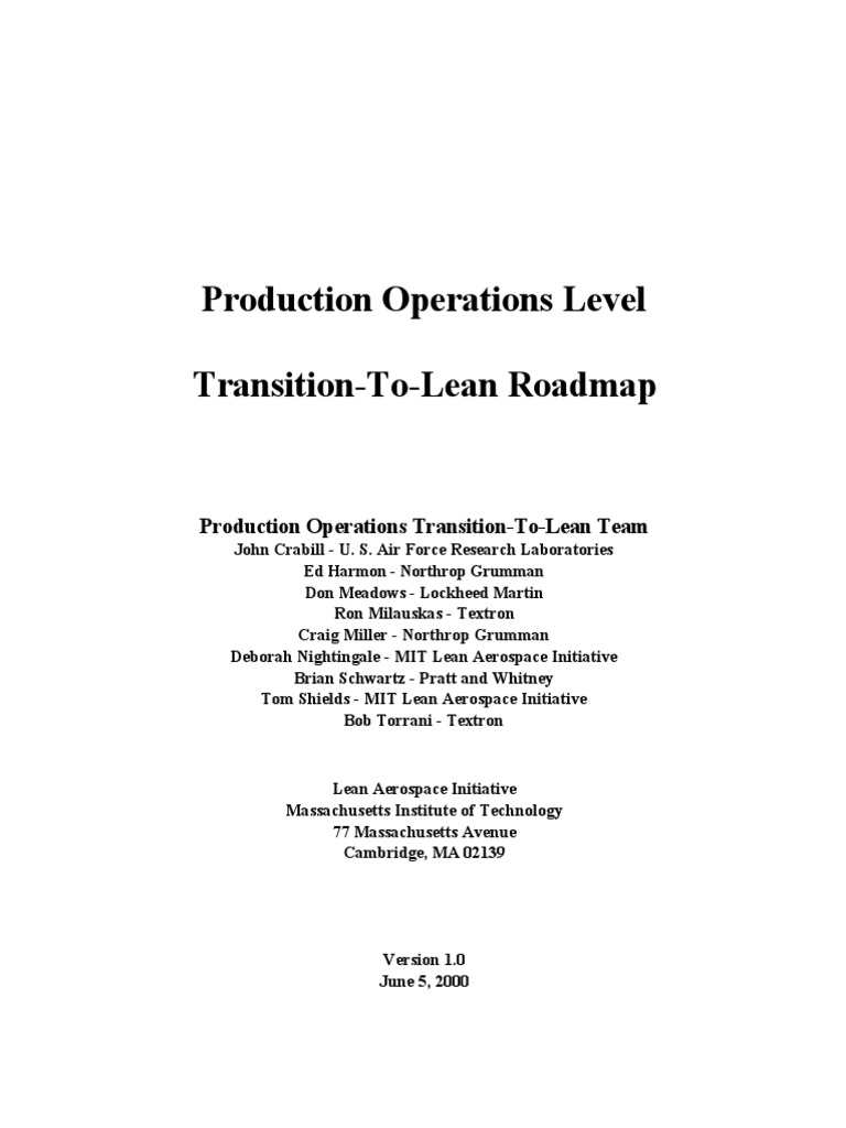 Lean Enterprise Model | PDF | Lean Manufacturing | Operations Management
