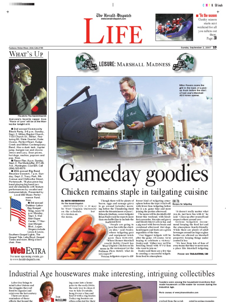 Sunday Life - The Herald-Dispatch, Sept. 2, 2007 | PDF