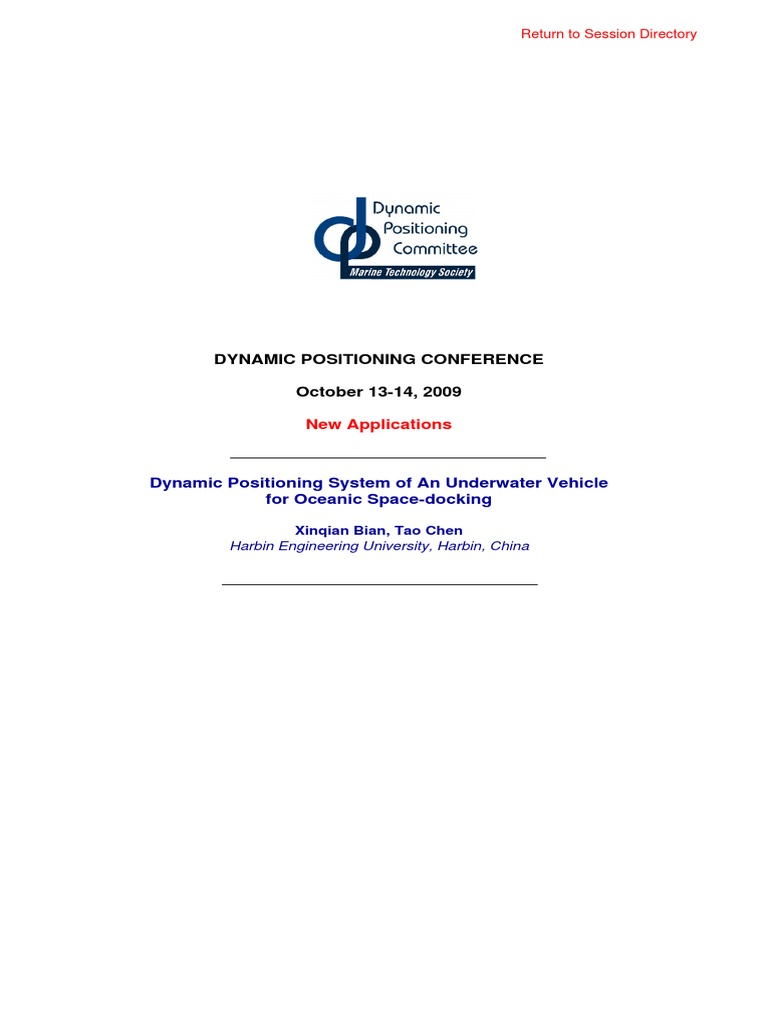 Dynamic Positioning Conference October 13-14, 2009 | PDF | Flight ...