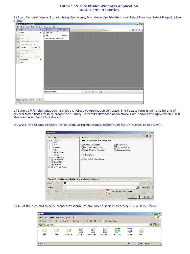 Tutorial VisualStudio2008 | Microsoft Visual Studio | Button (Computing)