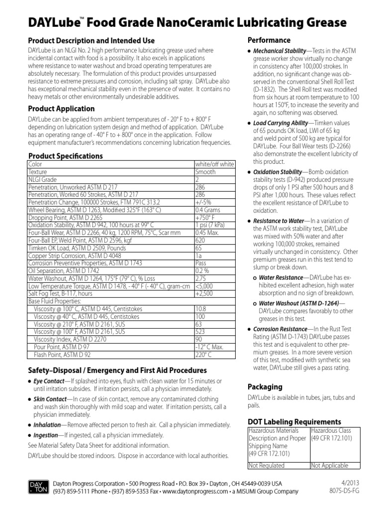 Nano Ceramic Lubricating Grease | PDF | Materials | Chemical Substances