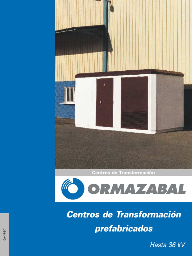 Ormazabal | PDF | Subestacion electrica | Transformador