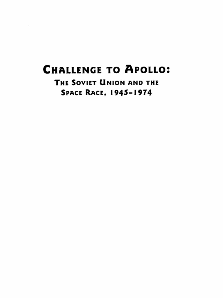 Challenge To Apollo | PDF | History