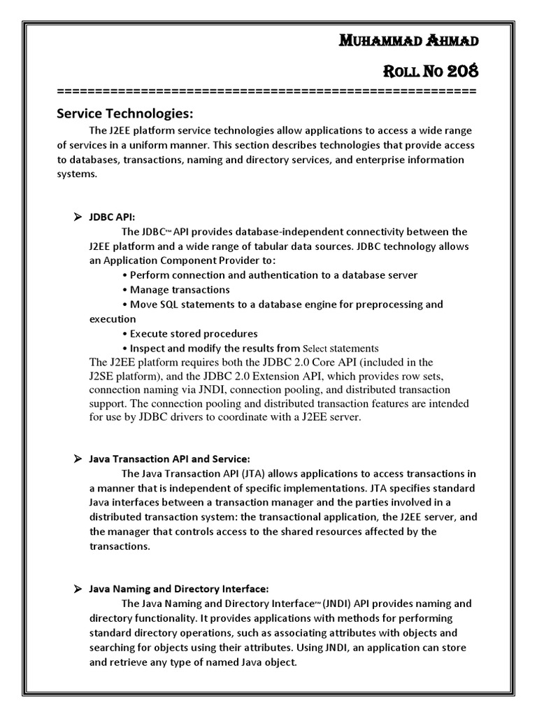 Assignment Ahmad Pdf Common Object Request Broker Architecture Application Programming