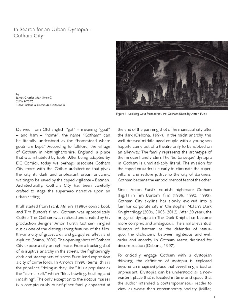 Gotham City | PDF | Batman | Dystopia