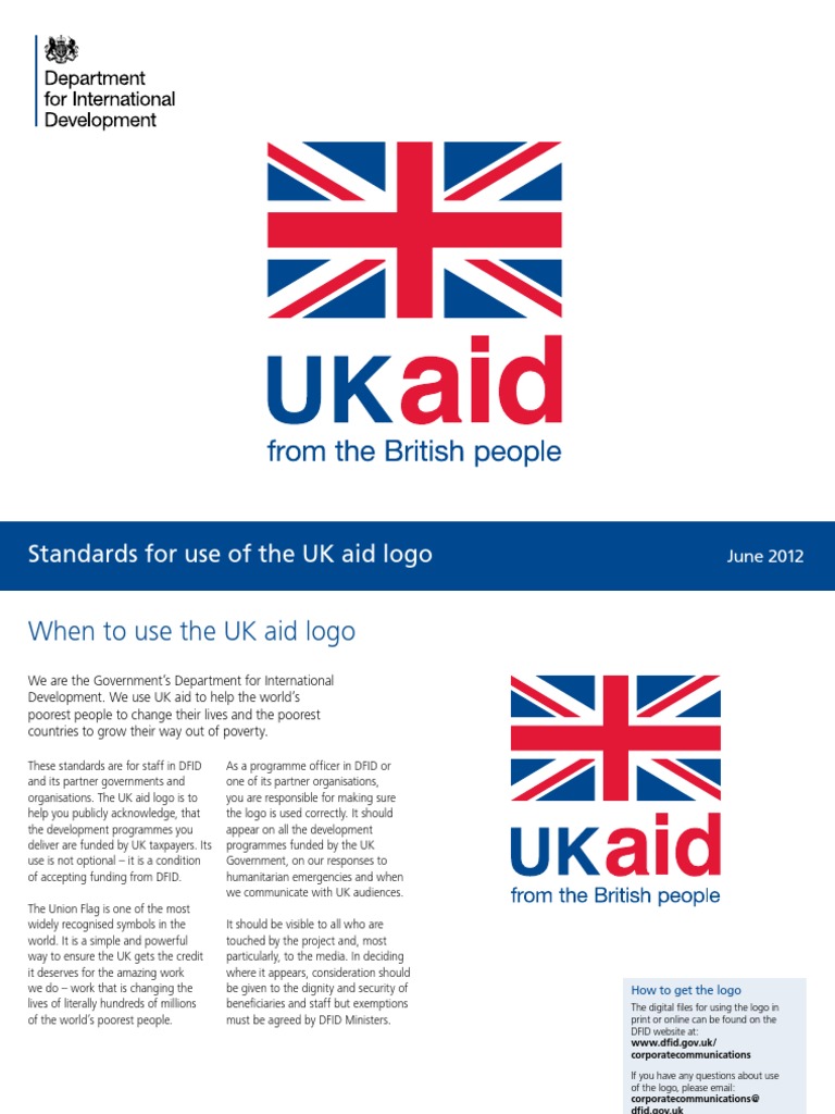 Standards For Use of The UK Aid Logo | PDF | Department For ...