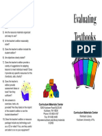 English Textbook Evaluation Checklist Form | PDF | Textbook | Graphics