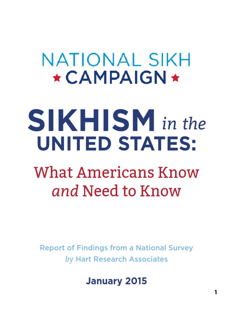 Sikhism in The United States Report | PDF | Sikh | The United States