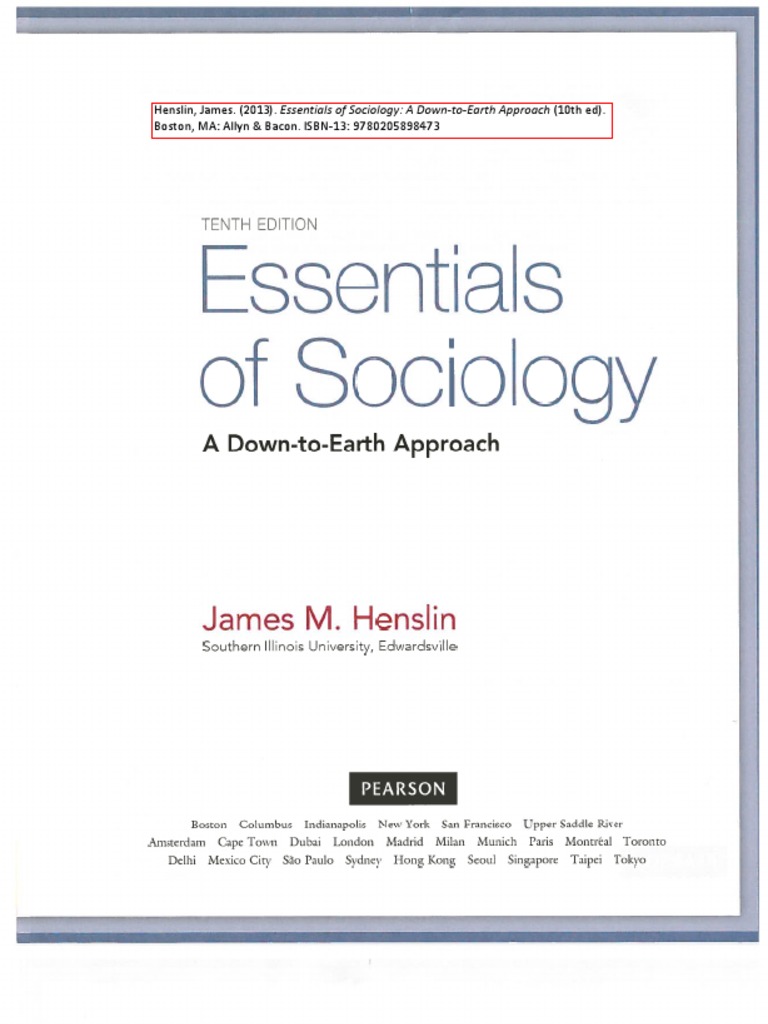 Essentials of Sociology | PDF | Science & Mathematics | History