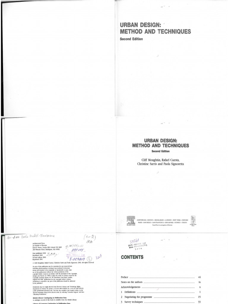 Urban Design - Method and Tehniques - Cliff Moughtin | PDF