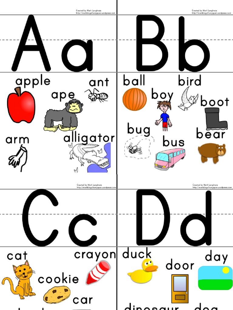 Alphabet Wall Flash Cards | PDF