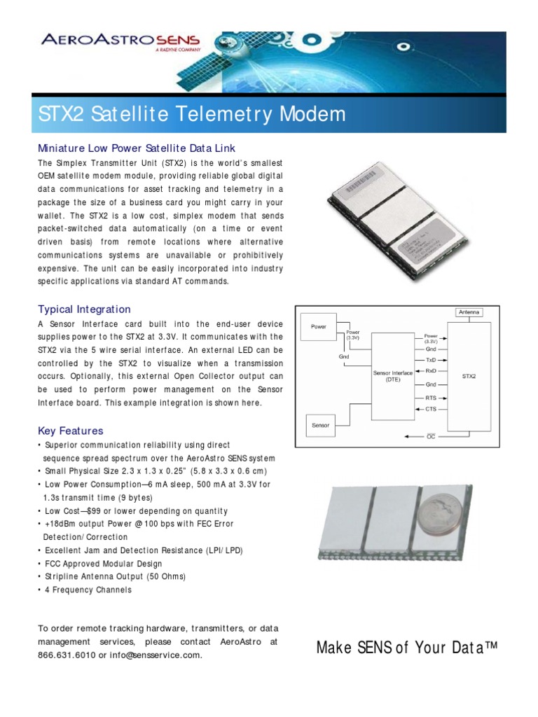STX 2 | PDF | Modem | Telemetry