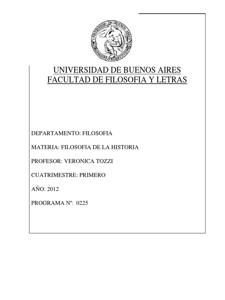 Programa Filo Historiapdf PDF | PDF