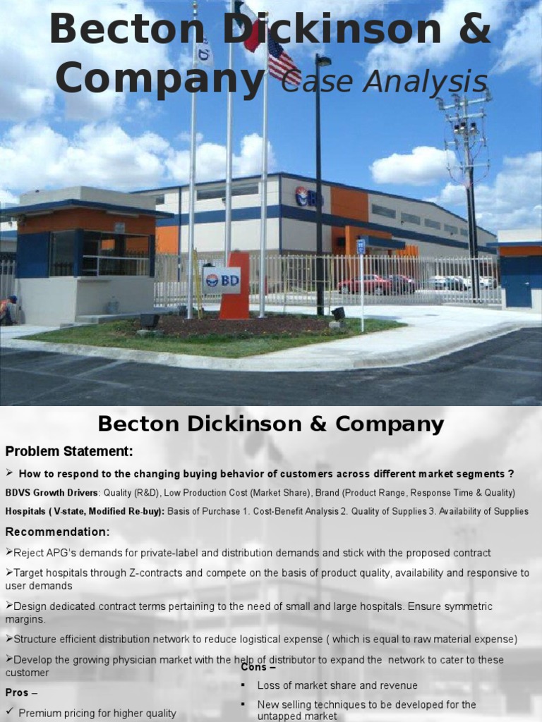 Becton Dickinson Market Strategy Analysis | PDF