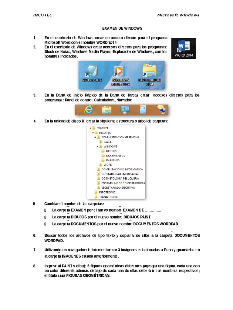 Examen de Windows | PDF