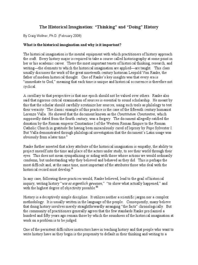 Historical Imagination | PDF | Paradigm | Historiography