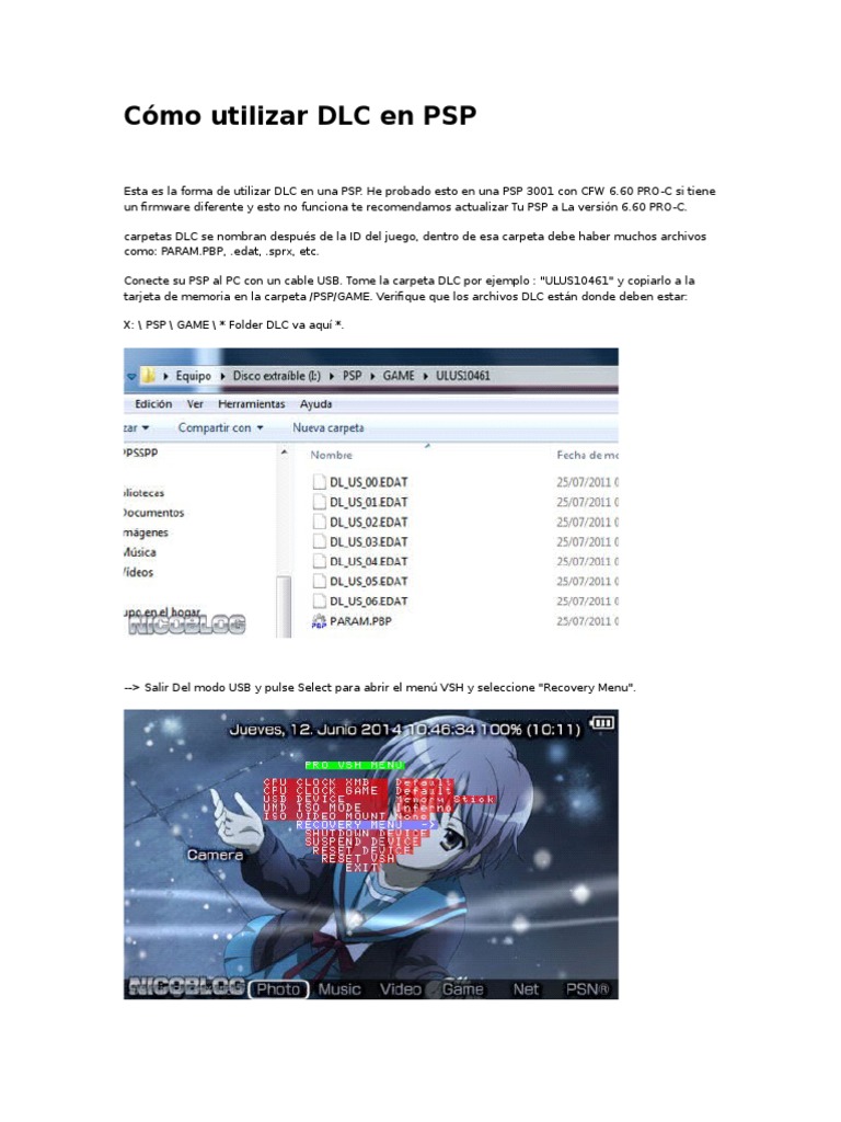 Guía para Usar DLC en PSP y PPSSPP | PDF | Juegos y actividades ...