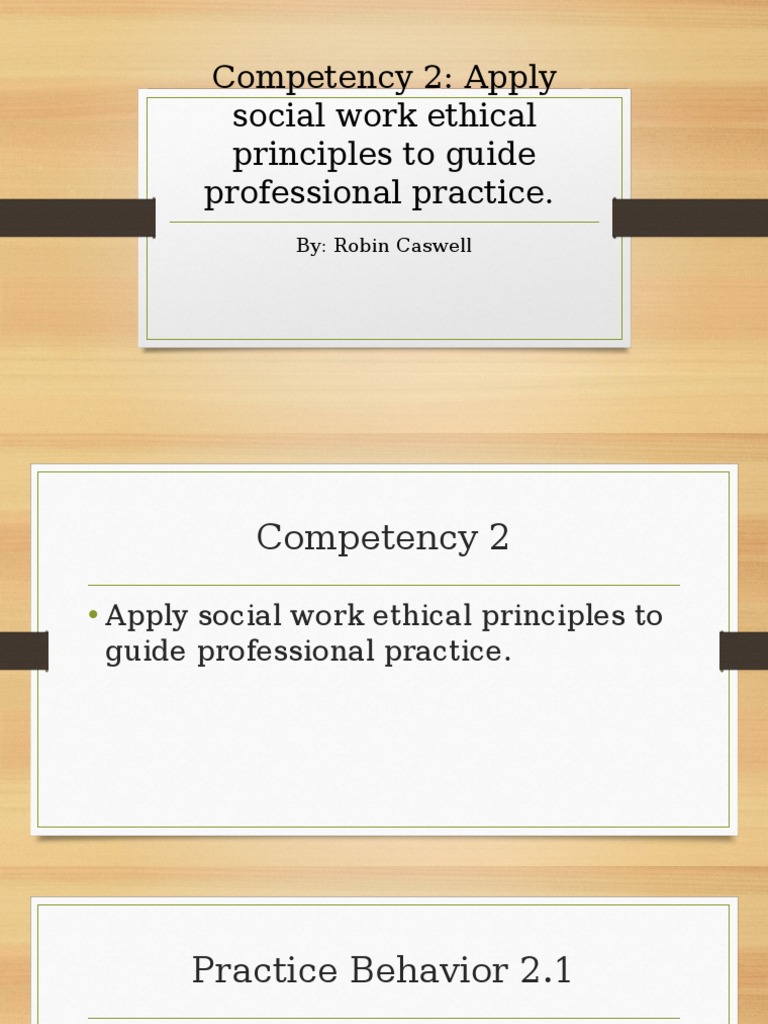 Social Work Competency 2 Presentation | PDF
