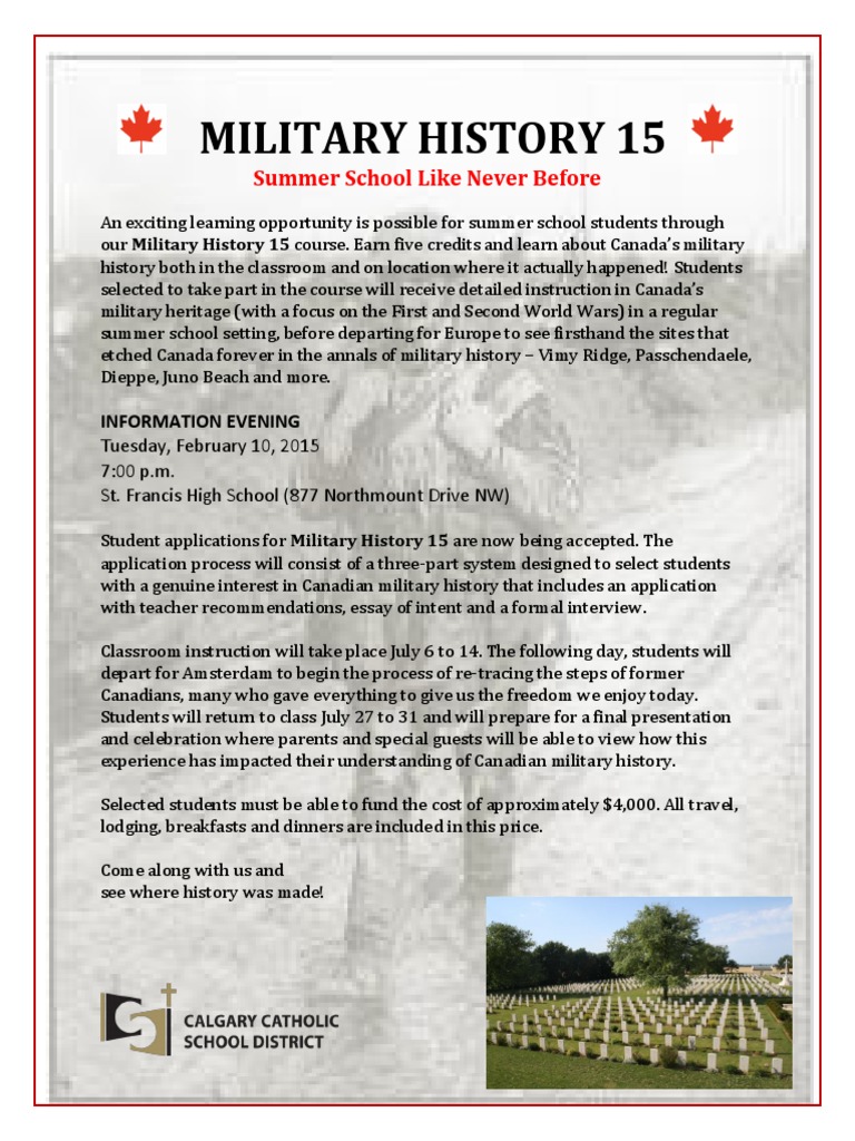 Military History 15-SummerSchool2015 PDF | PDF | Politics | Travel