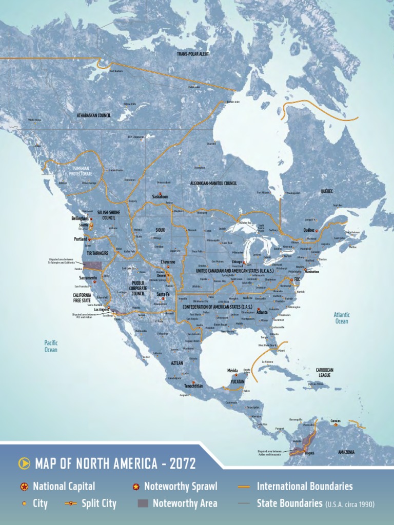 Shadowrun US Map | PDF | North America | The United States