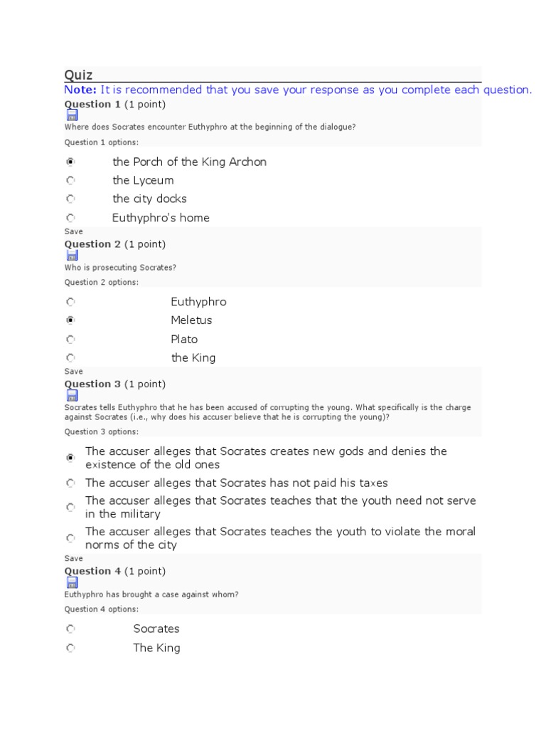 Philosophy Quiz | PDF | Socrates | Metaphilosophy