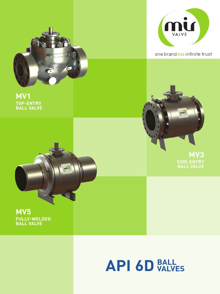 MIR VALVE API 6D Ball Valve Catalogue Rev2 Feb. 2014 | PDF | Valve ...
