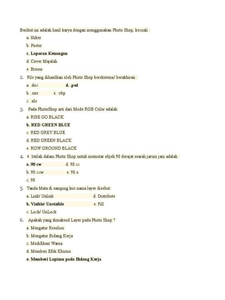 Tutorial Photoshop | PDF | Metode & Bahan Ajar