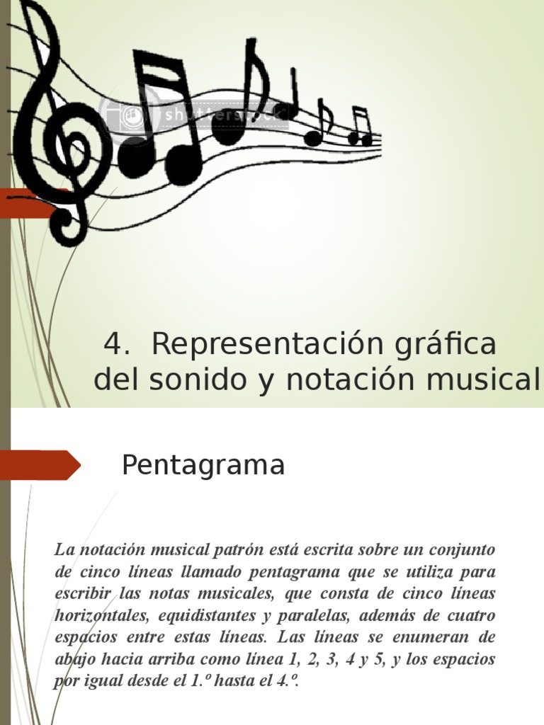 4. Representación gráfica del sonido y notación musical