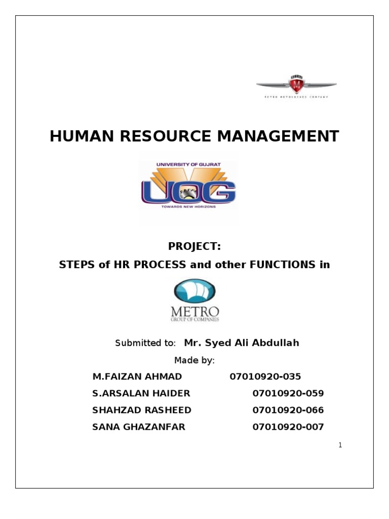 Metro HR Management Process Overview | PDF | Recruitment | Employment