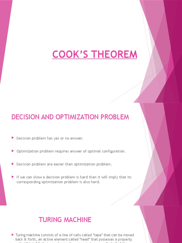 Cook's Theorem | PDF | Time Complexity | Discrete Mathematics