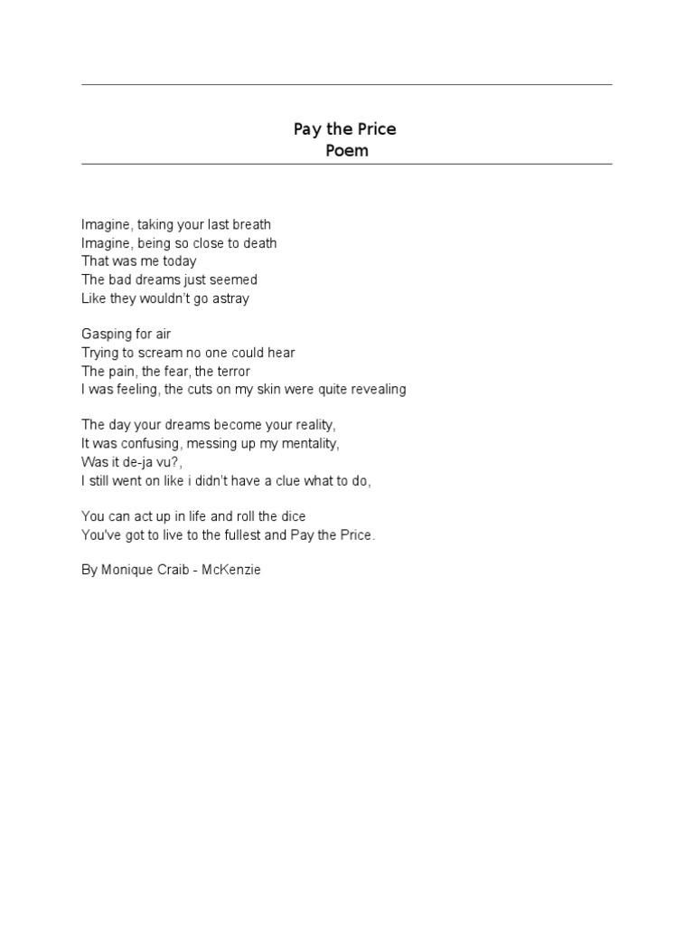 Pay The Price | PDF