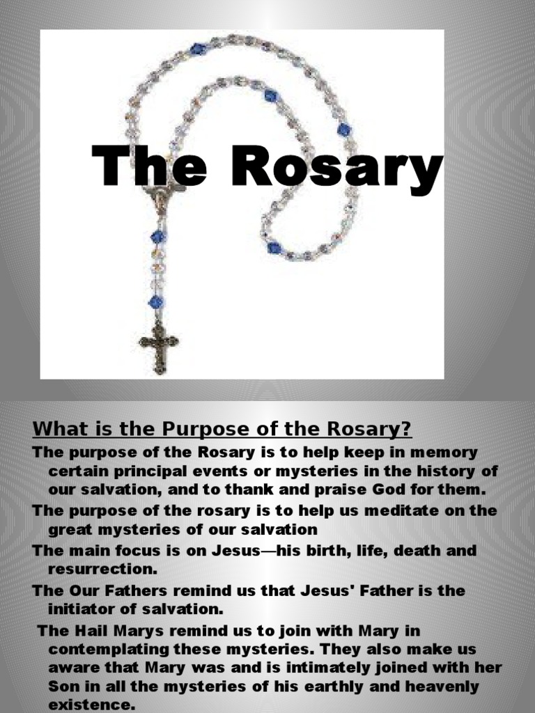 Rosary Powerpoint PResentation | PDF | Rosary | Grace In Christianity