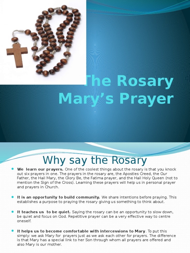 The Rosary PowerPoint | Rosary | Mary, Mother Of Jesus