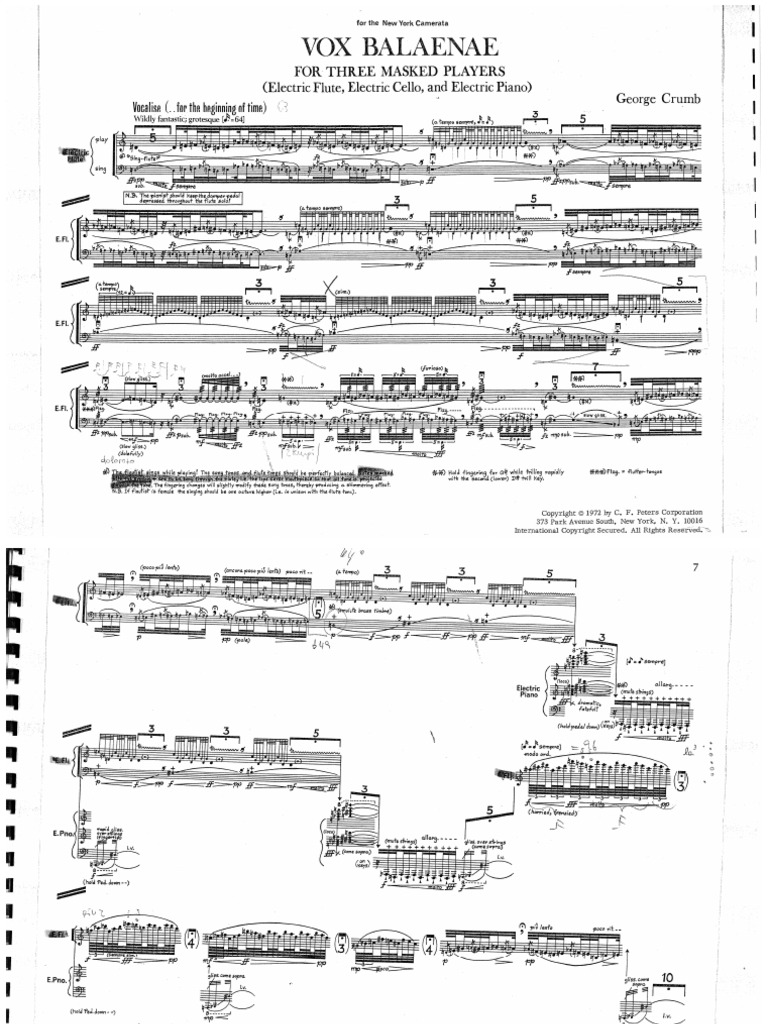 Crumb - Vox Balaenae For Three Masked Players | PDF