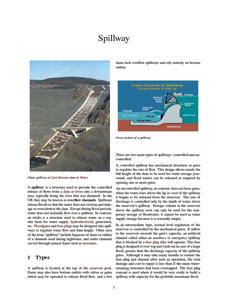 Spillway | PDF | Spillway | Infrastructure