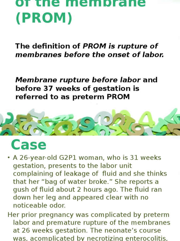 PPROM | PDF | Preterm Birth | Childbirth
