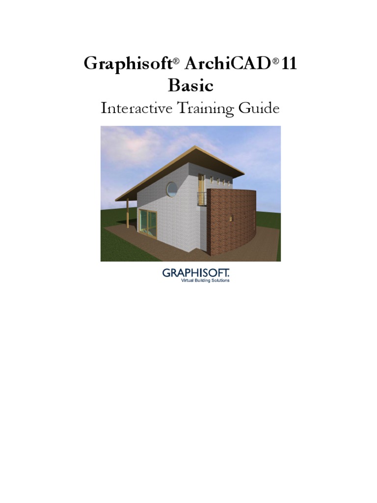 ArchiCAD 11 Basic e-Guide.pdf | 3 D Computer Graphics | Computer File