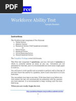 PWC Numerical Ability Test 1 Sample Test: Question Booklet | PDF | Business