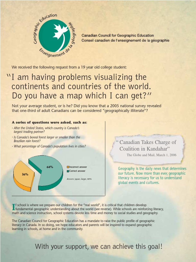 Geoliteracy Letter | PDF | Geography | Literacy