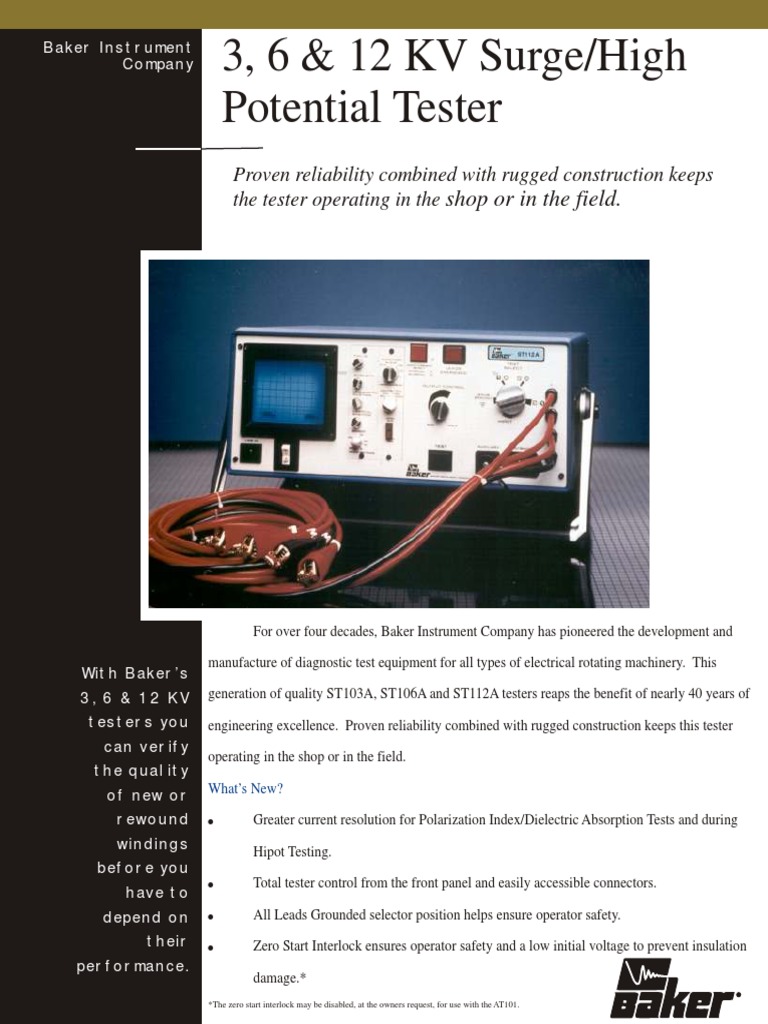 Manual Surge Test Baker St106a | PDF | Inductor | Electrical Engineering