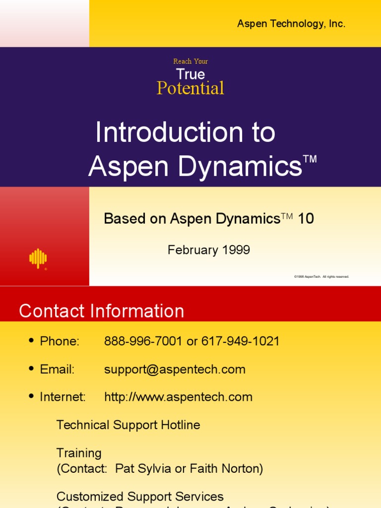 Aspen Dynamics | PDF | Microsoft Windows | Temperature