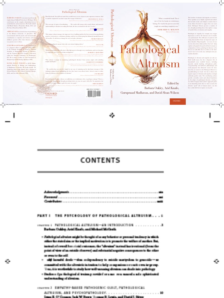 Pathological Altruism | PDF | Altruism | Empathy